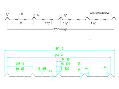 AG Panel Roll Forming Machine | Tuff Rib Panel Forming Machine