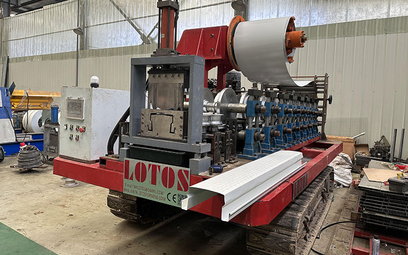 Growing greenhouse gutter machine